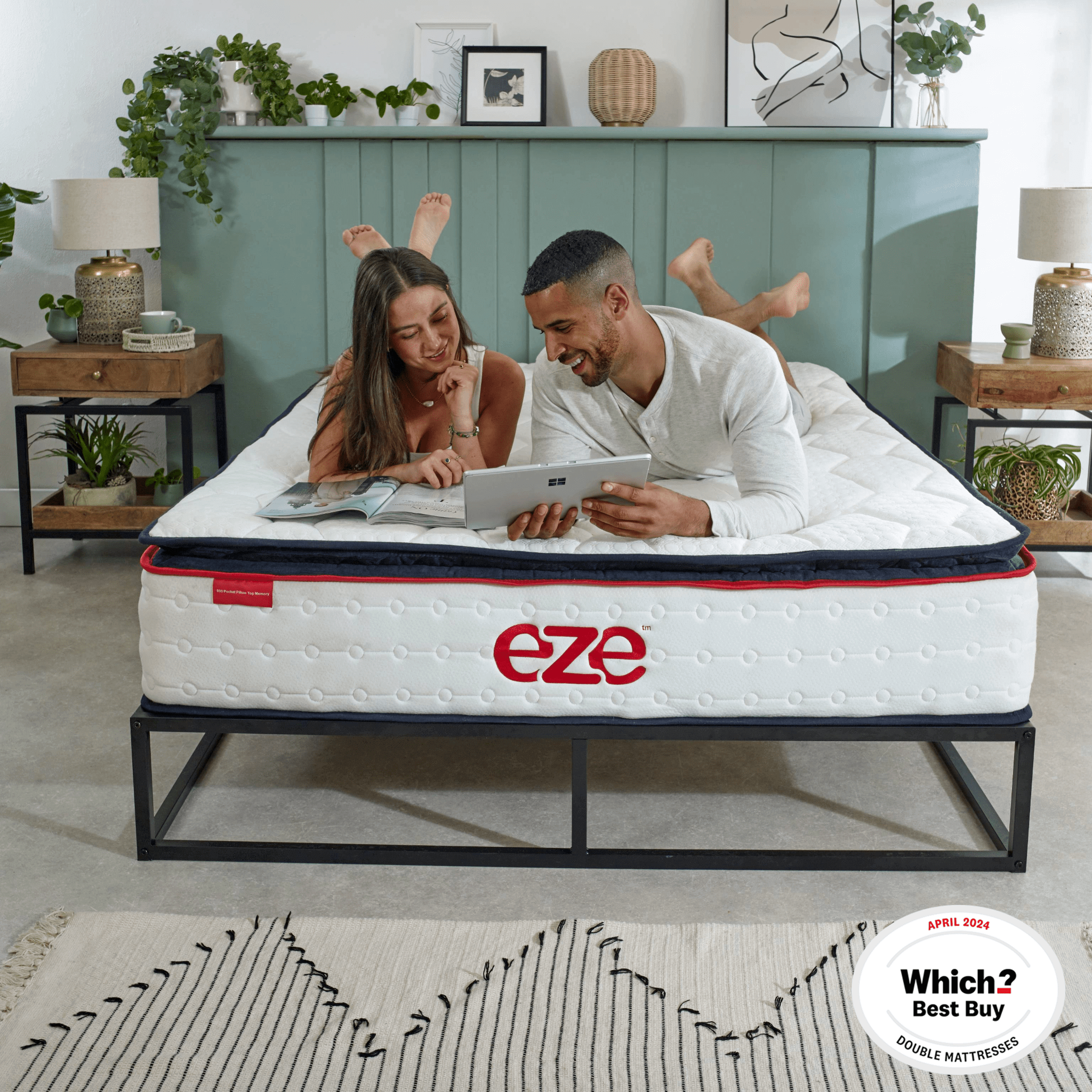 eze™ Ultra Hybrid Mattress 800 Pocket Pillow Top