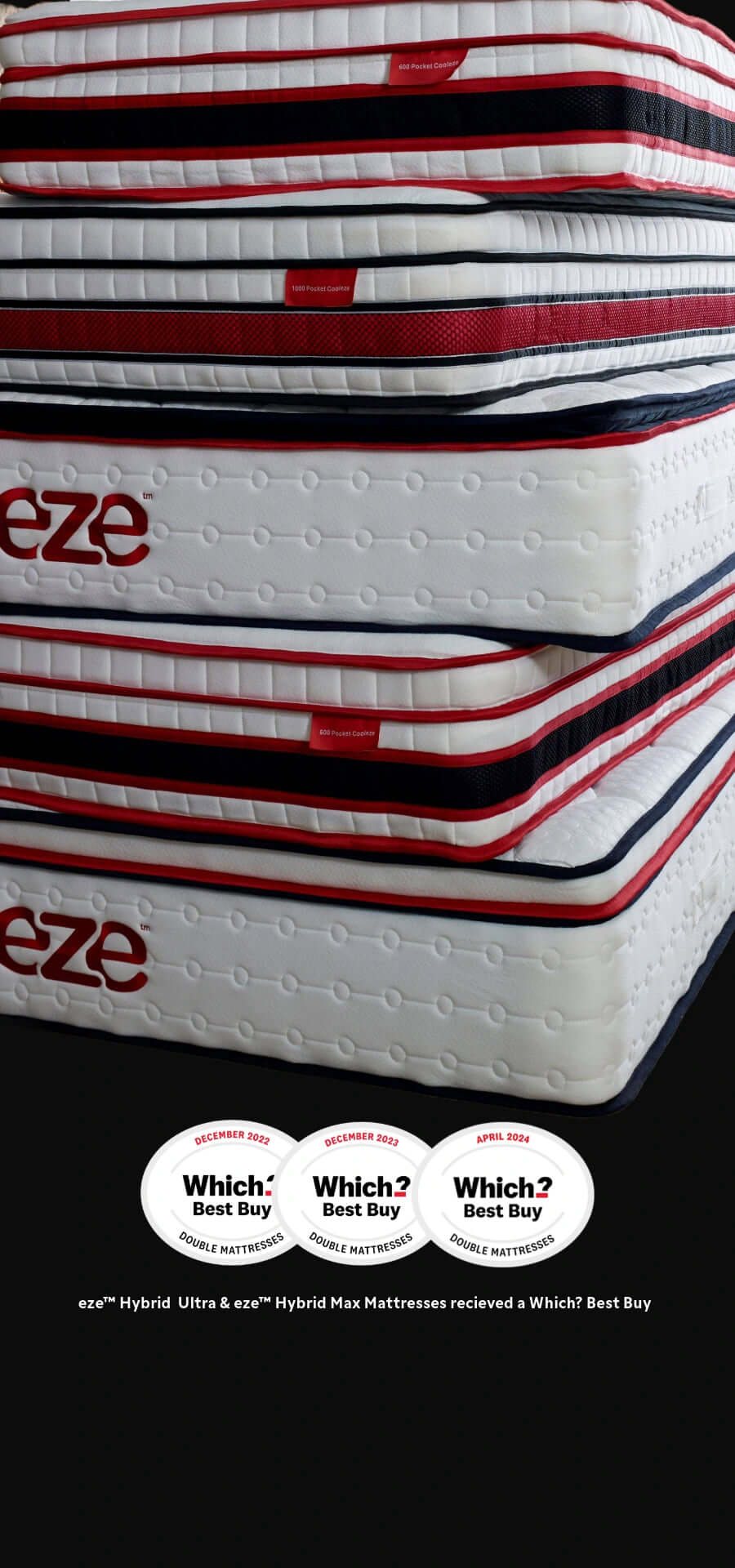 eze™ Hybrid Mattress: Mattress in a Box UK