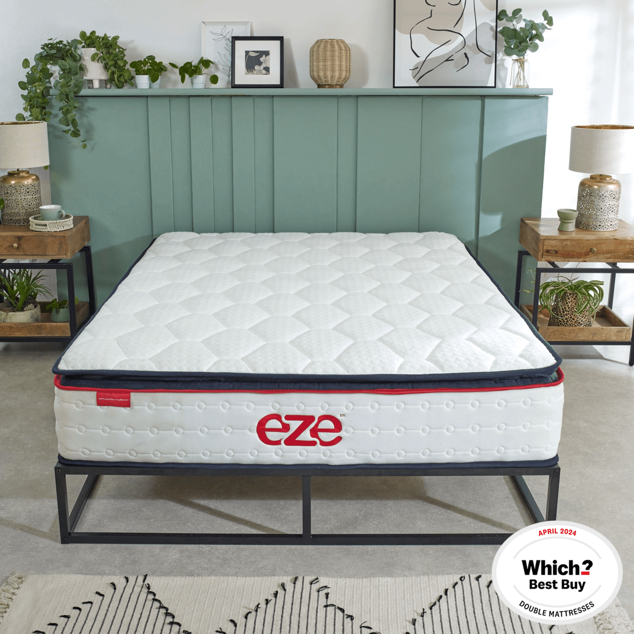 eze™ Ultra Hybrid Mattress 800 Pocket Pillow Top Which? Best Buy 2024