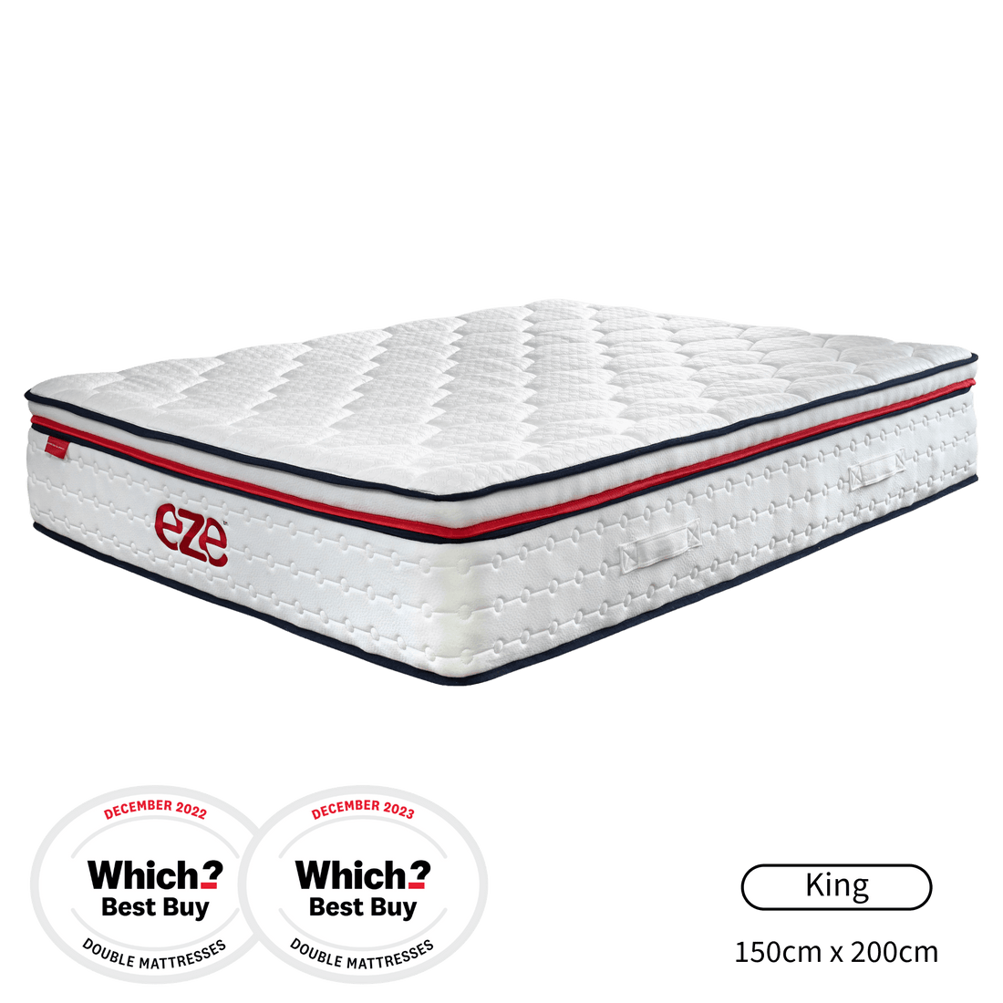 eze™ Hybrid Max Mattress 2000 Pocket Box Top Which? Best Buy