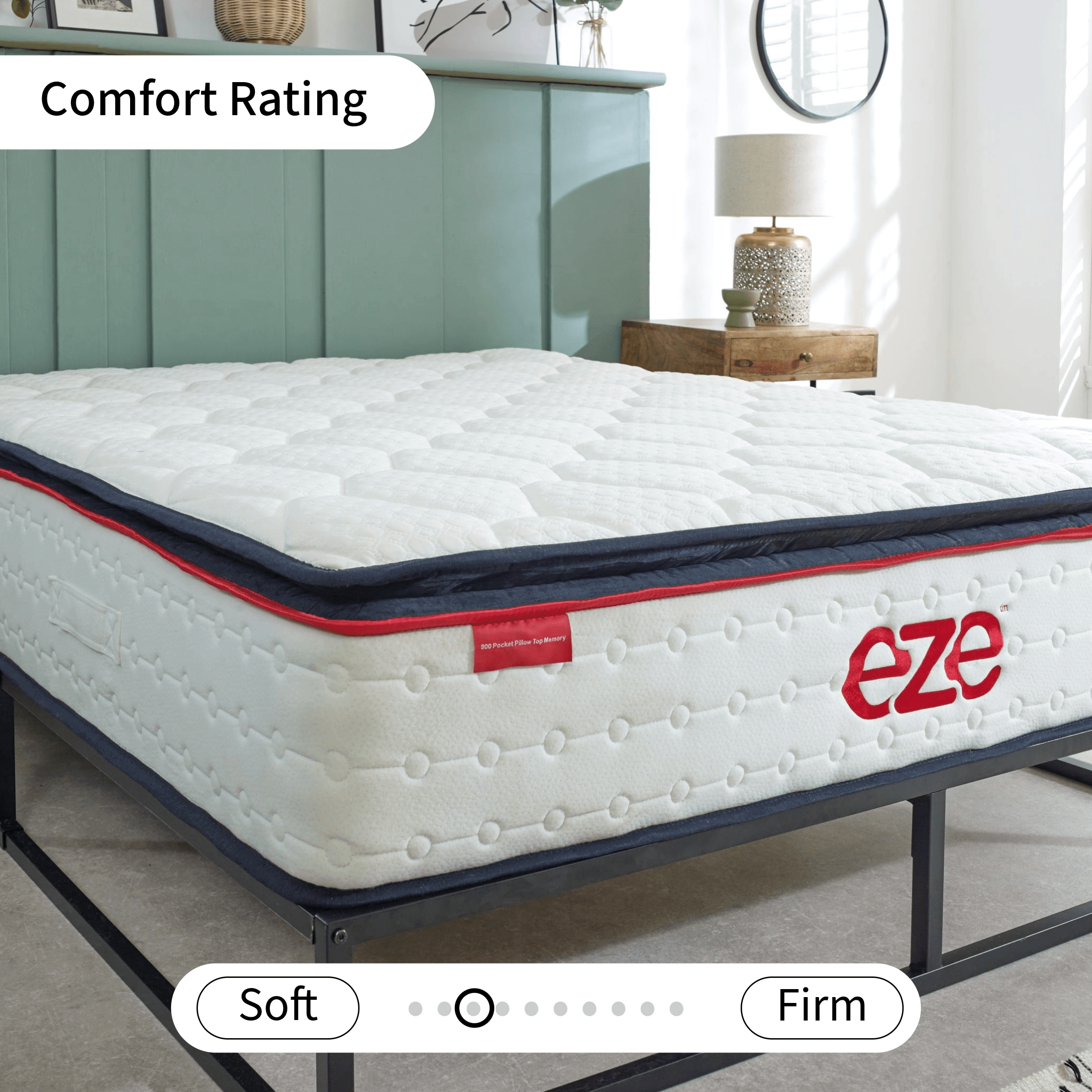 eze™ Ultra Hybrid Mattress 800 Pocket Pillow Top Which? Best Buy 2024