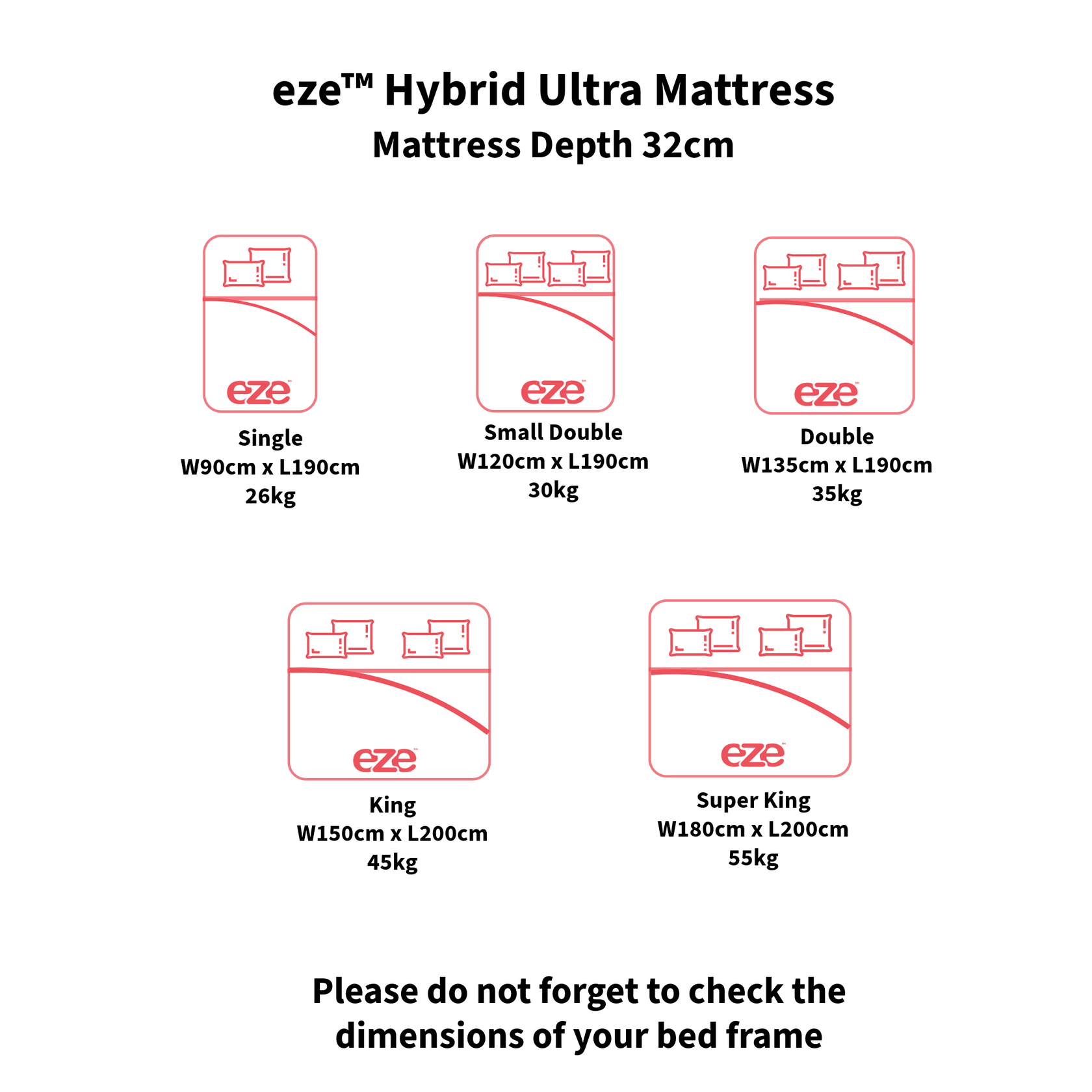 eze™ Ultra Hybrid Mattress 800 Pocket Pillow Top Which? Best Buy 2024