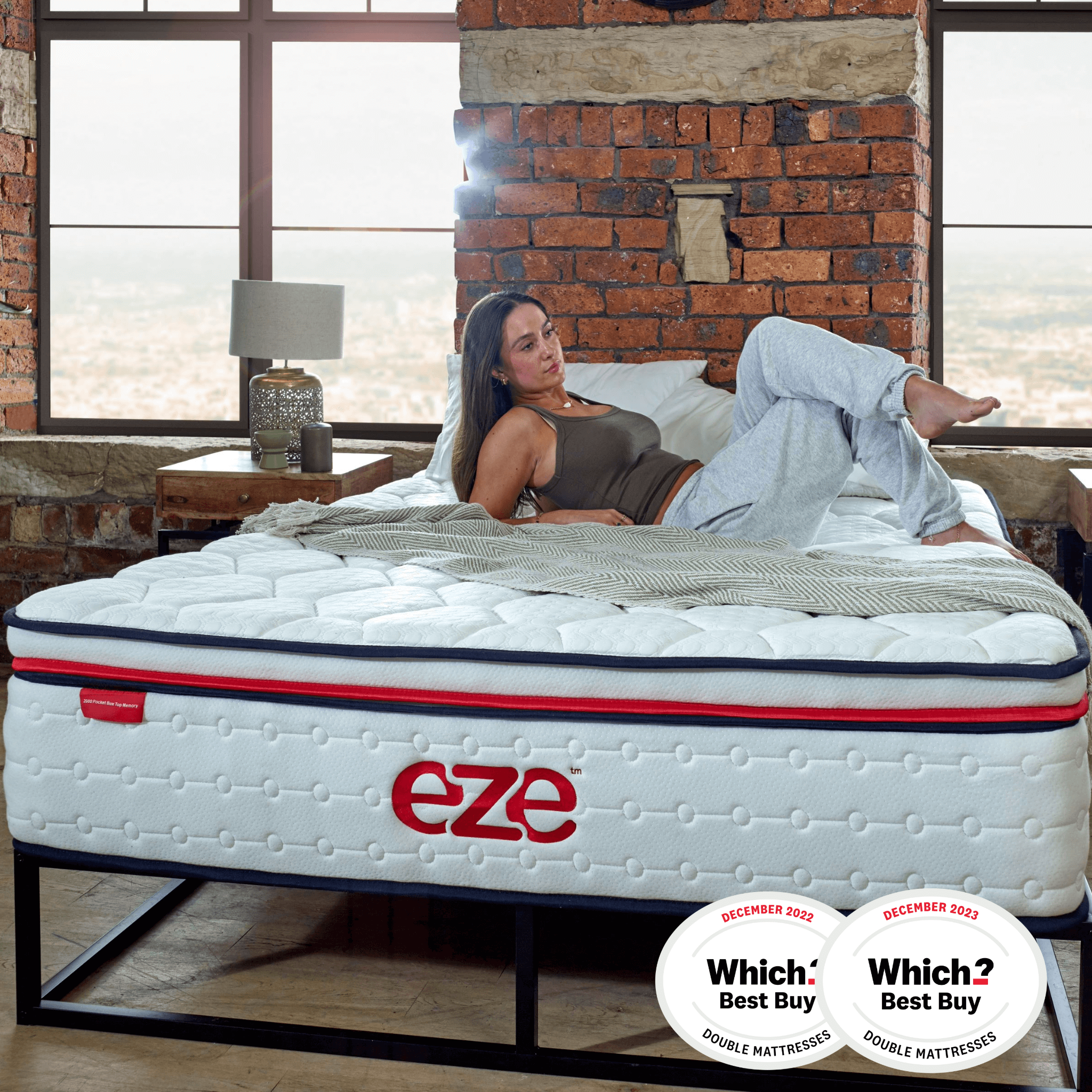 Cooleze™ Deluxe Hybrid Mattress - 1000 Pocket Cooleze Mattress